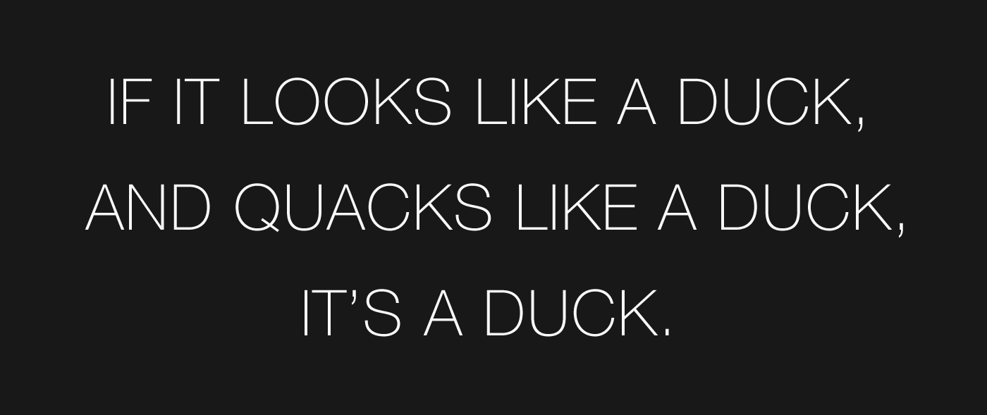 Thinking About Duck Typing And Errors And Events